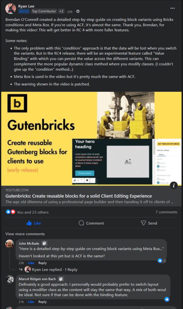 Gutenbricks: Create reusable blocks for a solid Client Editing Experience | Brendan O'Connell