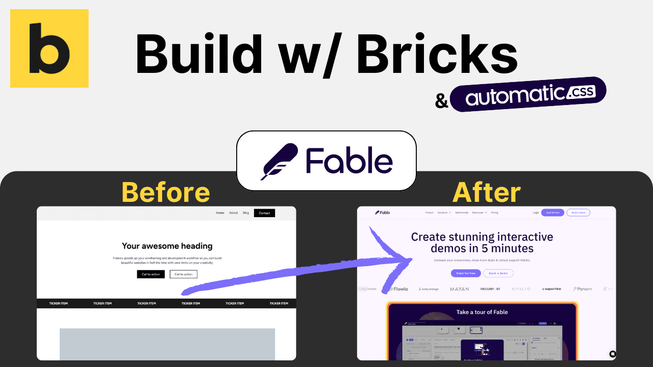 Bricks Builder: Building the Sharefable Website with my Bricks stack | Brendan O'Connell